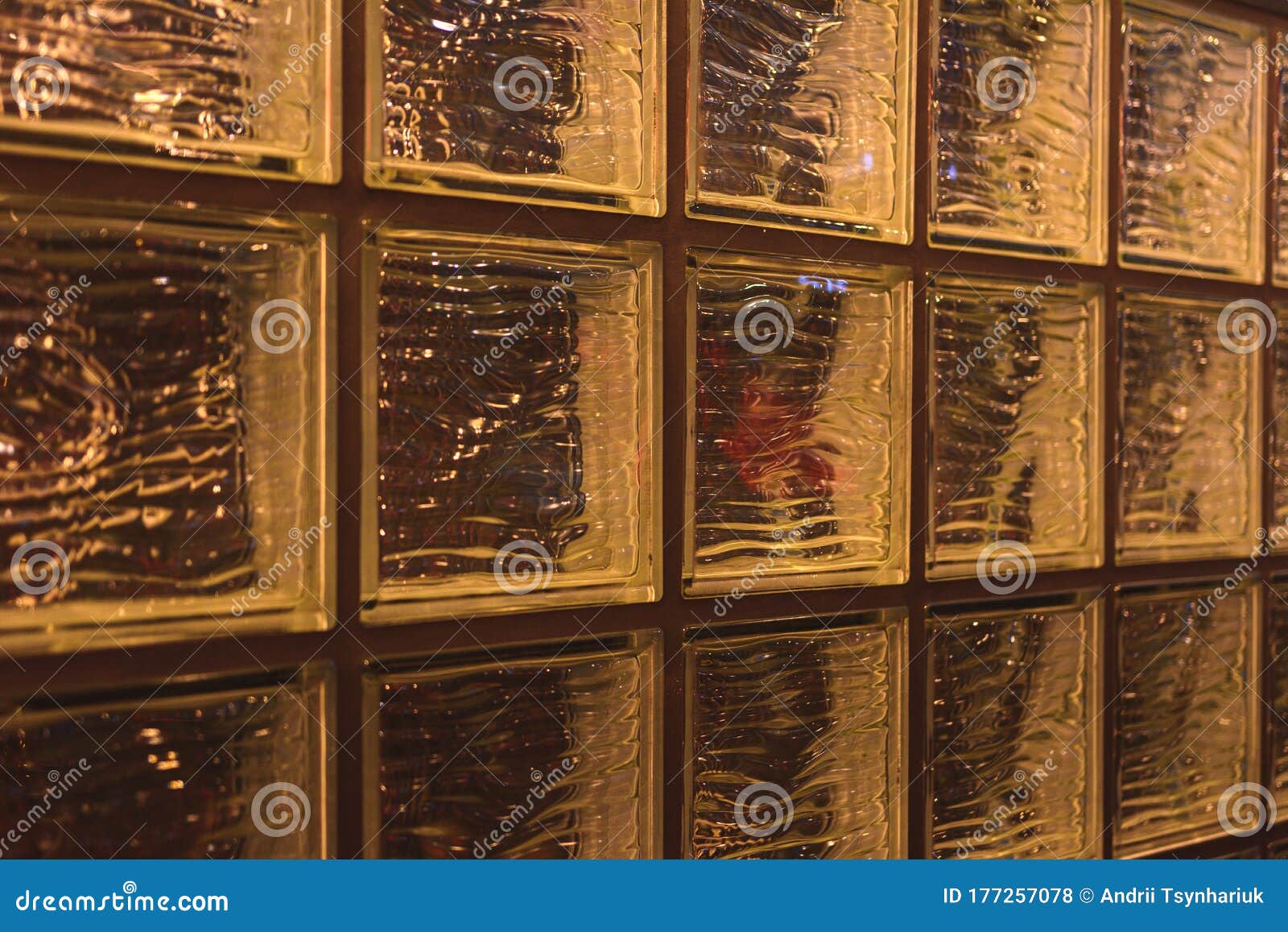 The Perspective of a Window of Glass in the Form of Many Square Blocks ...