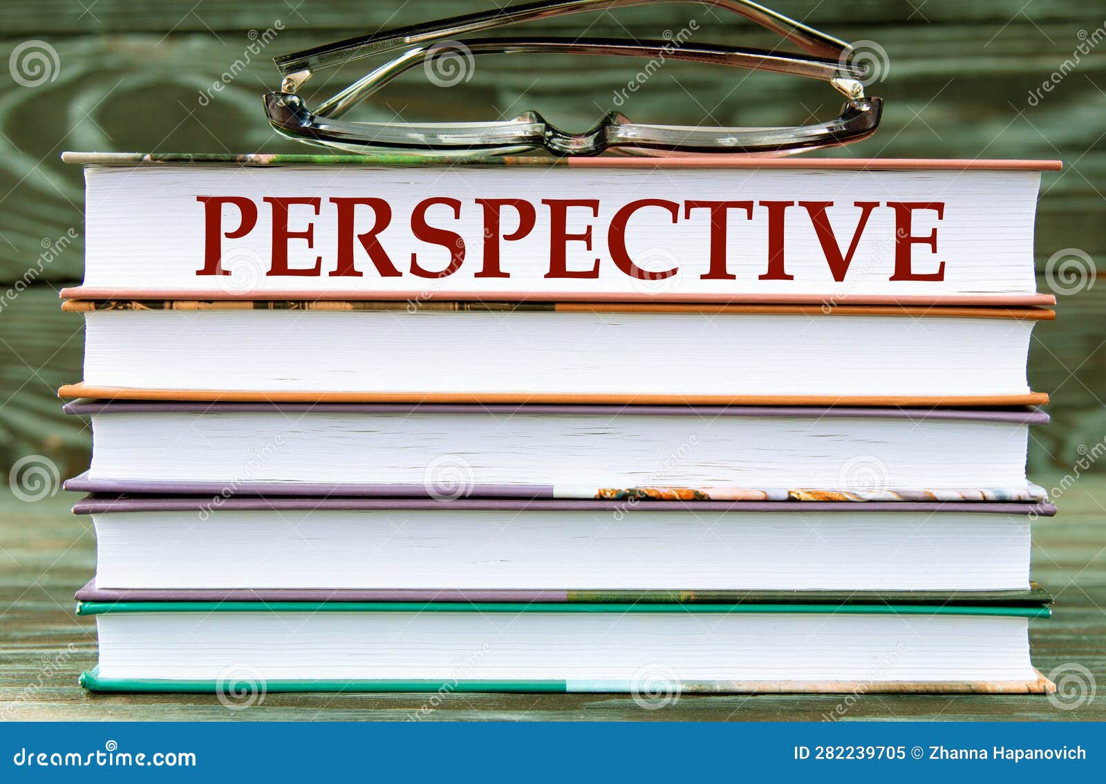 PERSPECTIVE - Word are Written on Books on a Dark Background Stock ...