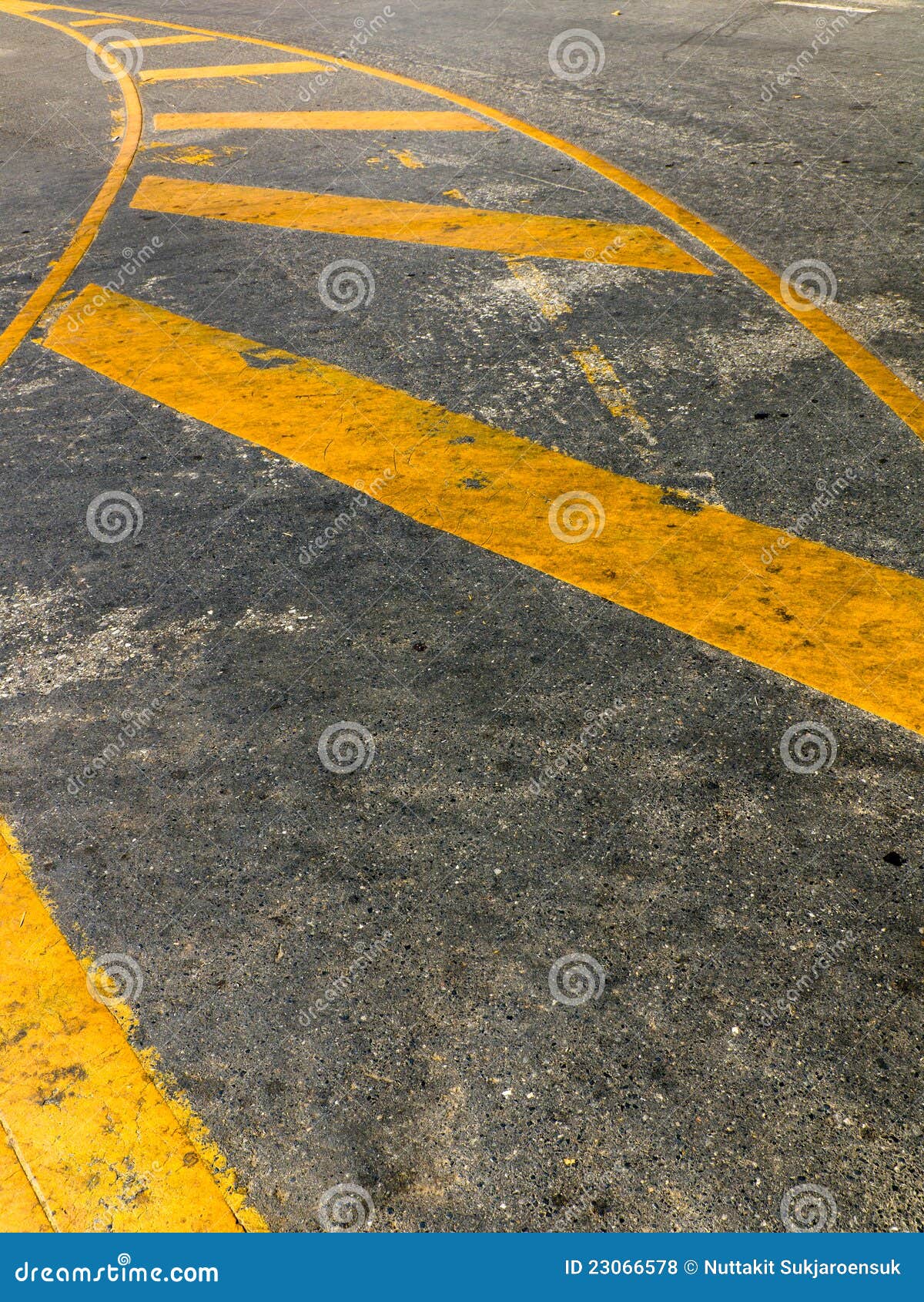 Perspective Yellow Curve Line Stock Photo - Image of perspective ...