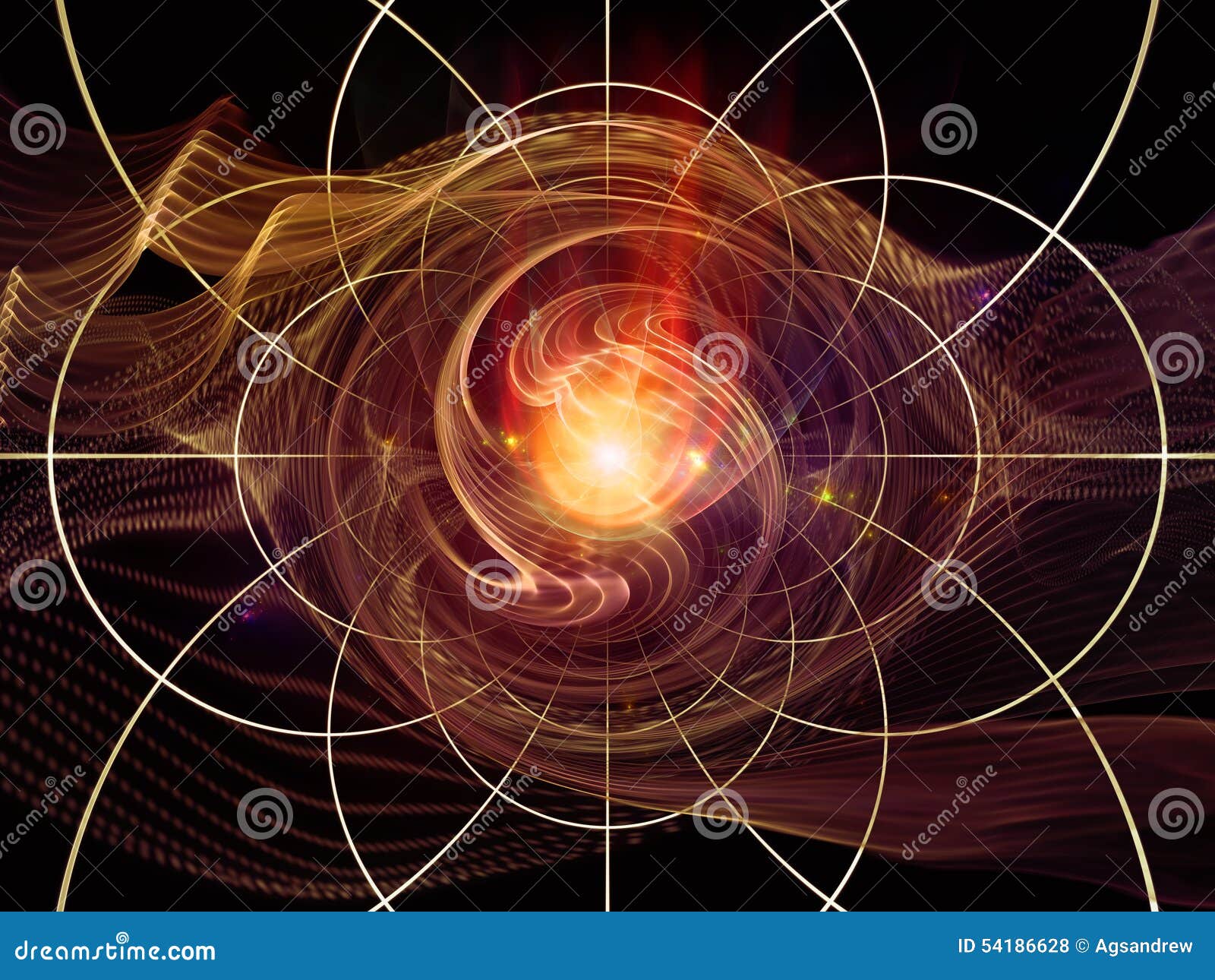 Perspectives of Abstract Visualization Stock Illustration ...