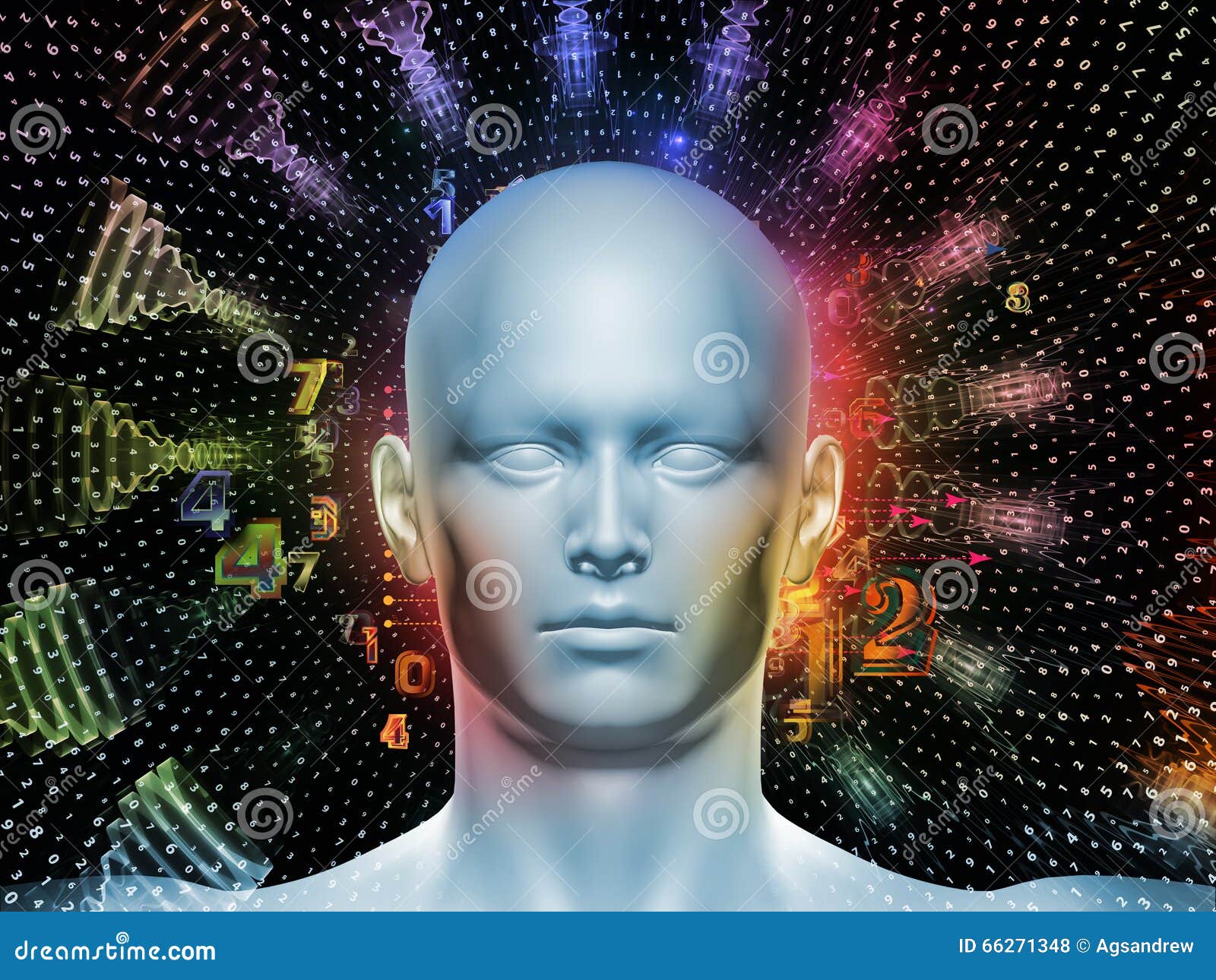 Perspectives of Digital Thoughts Stock Illustration - Illustration of ...