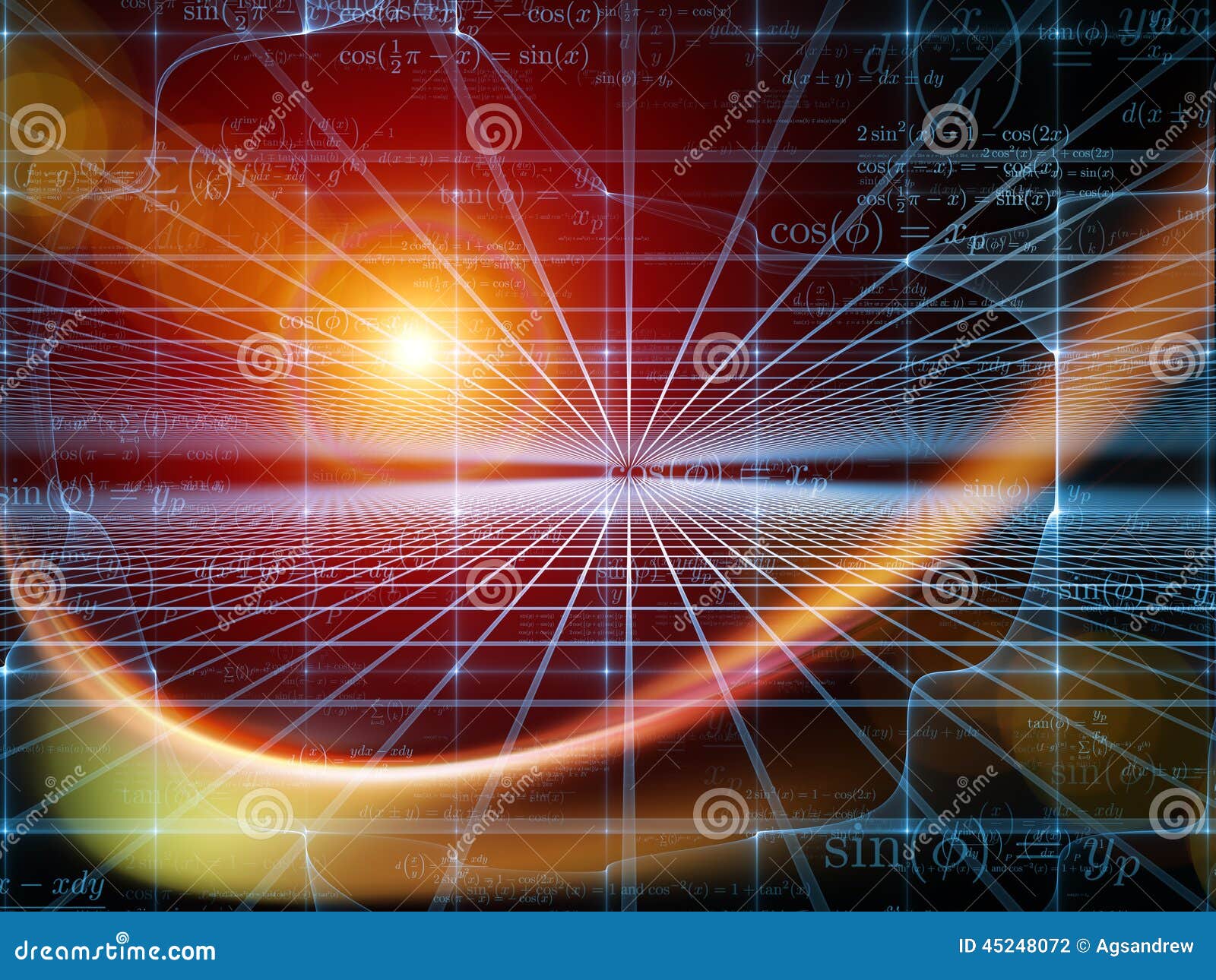 Perspectives of Geometry stock illustration. Illustration of illuminate ...