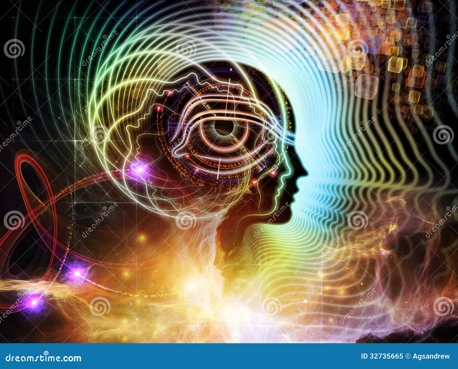 Perspectives of Human Mind stock illustration. Illustration of reason ...