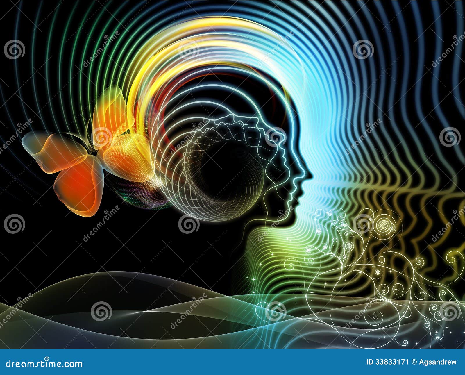 Perspectives of Human Mind stock illustration. Illustration of allegory ...