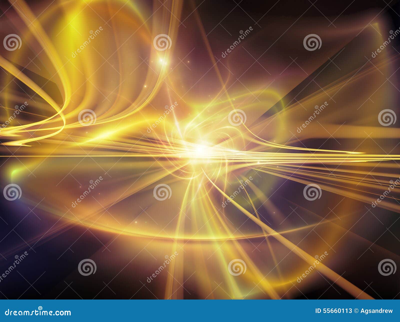 Perspectives of Light Trails Stock Illustration - Illustration of glow ...