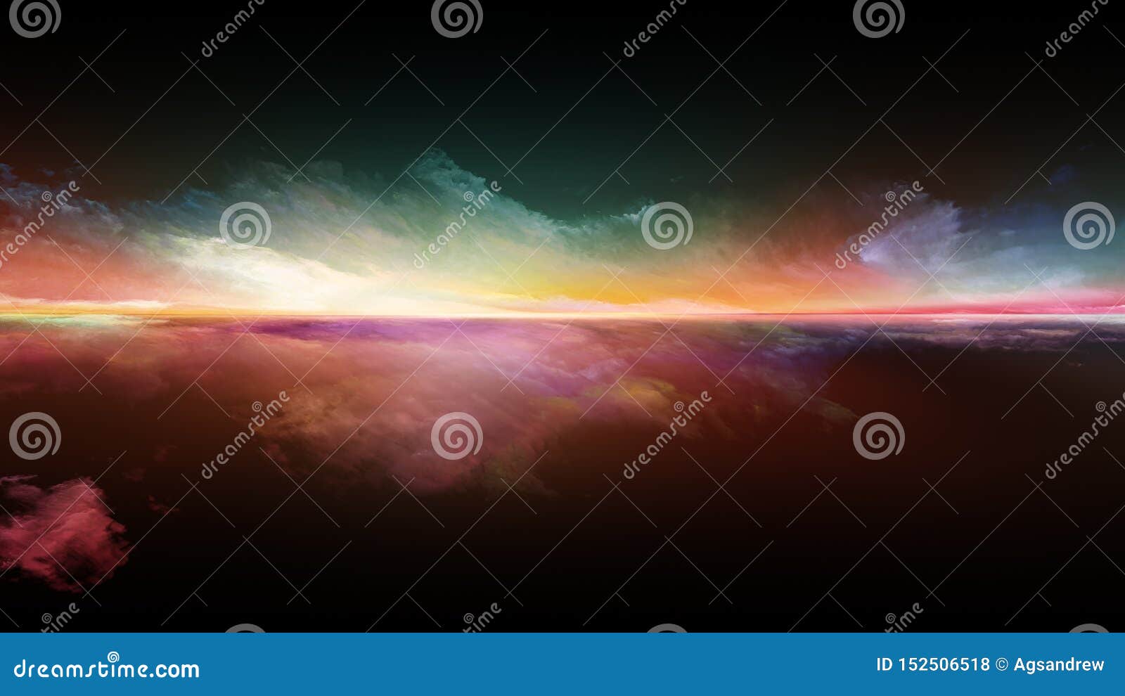 Perspectives of Sunset stock illustration. Illustration of perspective ...