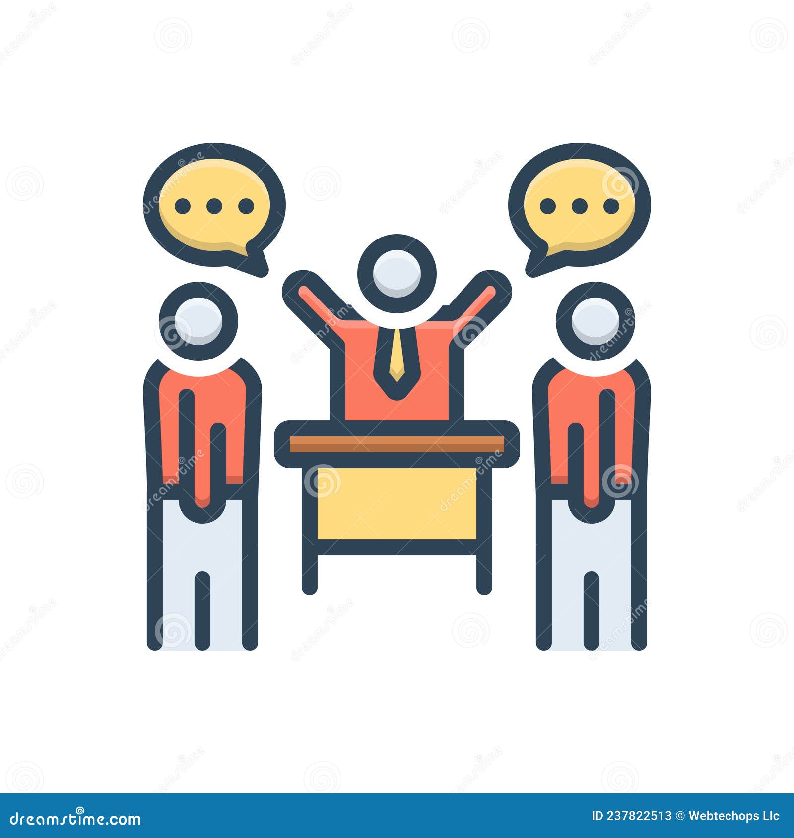 Convince Agree Pray Ask Businessman Mascot Condolences Compassion ...