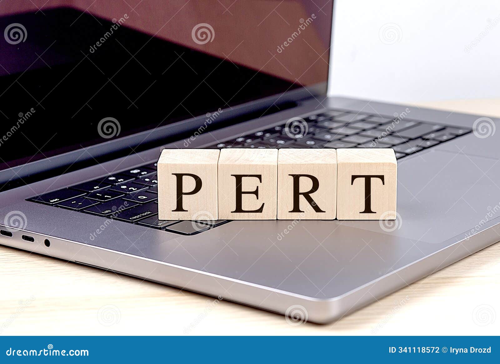 PERT Program Evaluation Review Technique Wooden Blocks on a Laptop ... PERT Program Evaluation Review Technique Wooden Blocks on a Laptop ...