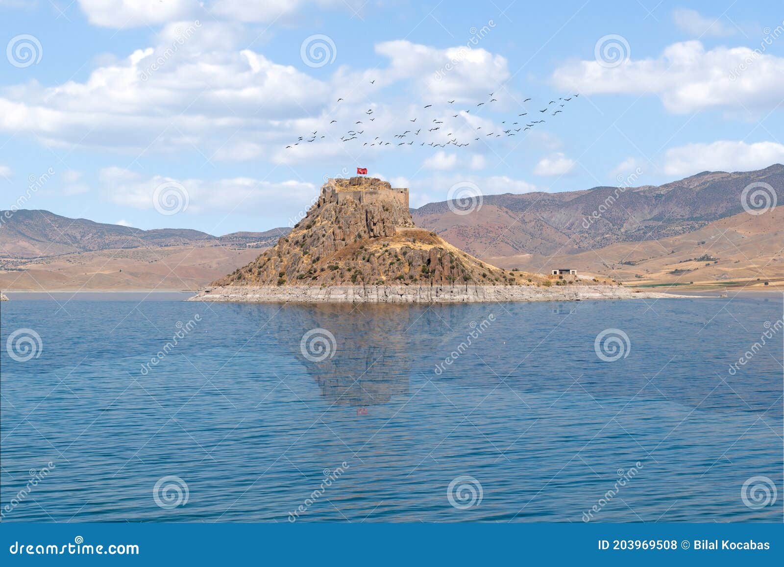 Pertek Fortress in Keban Dam, Pertek, Tunceli, Turkey Stock Photo ...