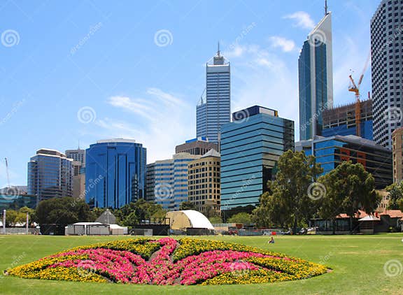 Perth stock image. Image of summertime, flower, building - 11067235