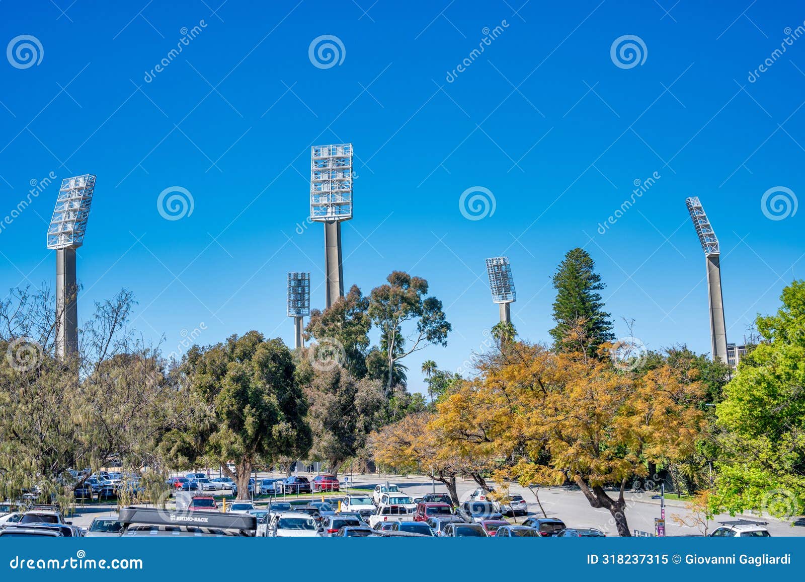 Perth, Australia - August 31, 2023: WACA Cricket Stadium on a Sunny Day ...