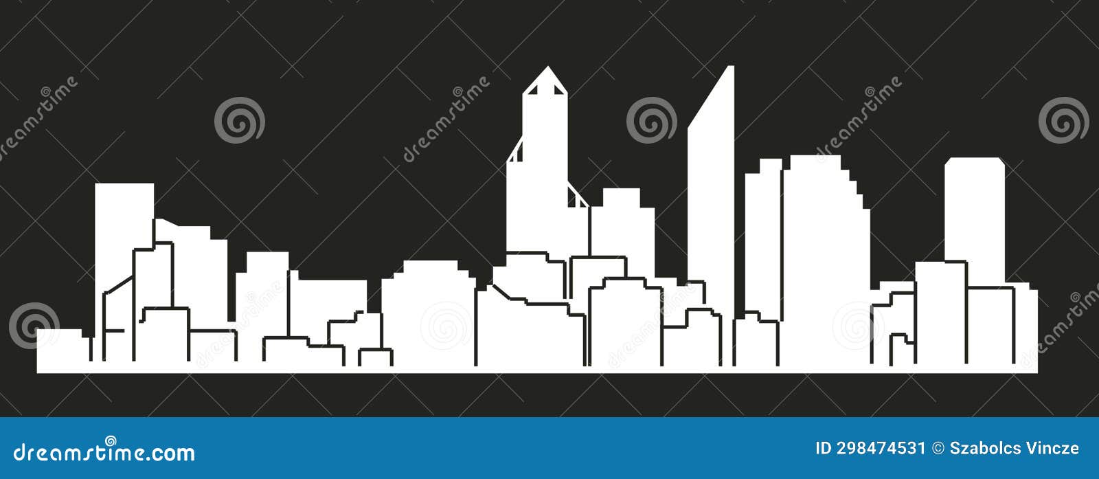 Perth Australia City Skyline With Color Buildings Isolated On White ...