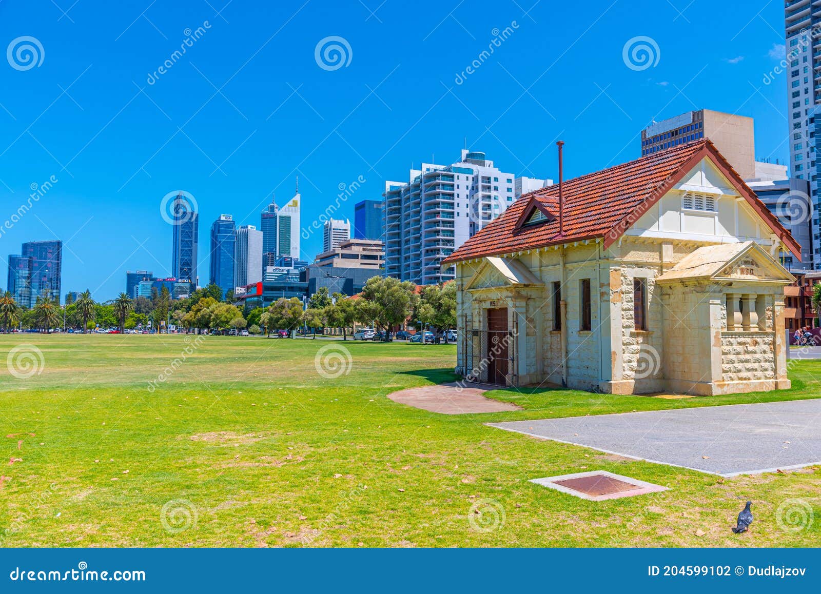 PERTH, AUSTRALIA, JANUARY 18, 2020: Cityscape of Perth Viewed from ...