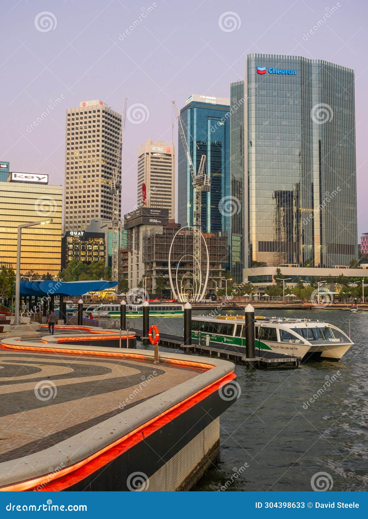 Elizabeth Quay Ferry in Perth Editorial Stock Photo - Image of ...