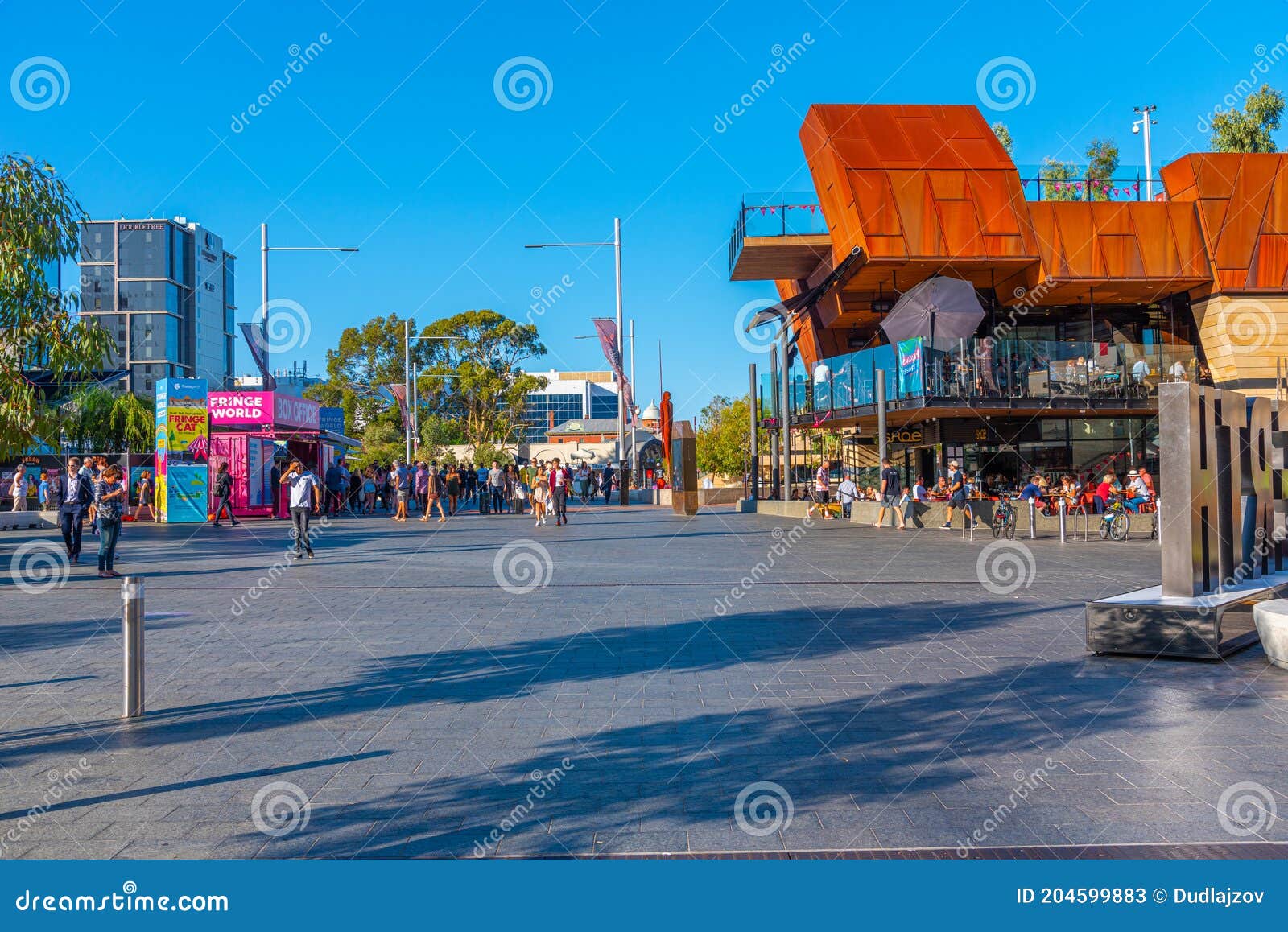 PERTH, AUSTRALIA, JANUARY 18, 2020: People are Strolling through Yagan ...