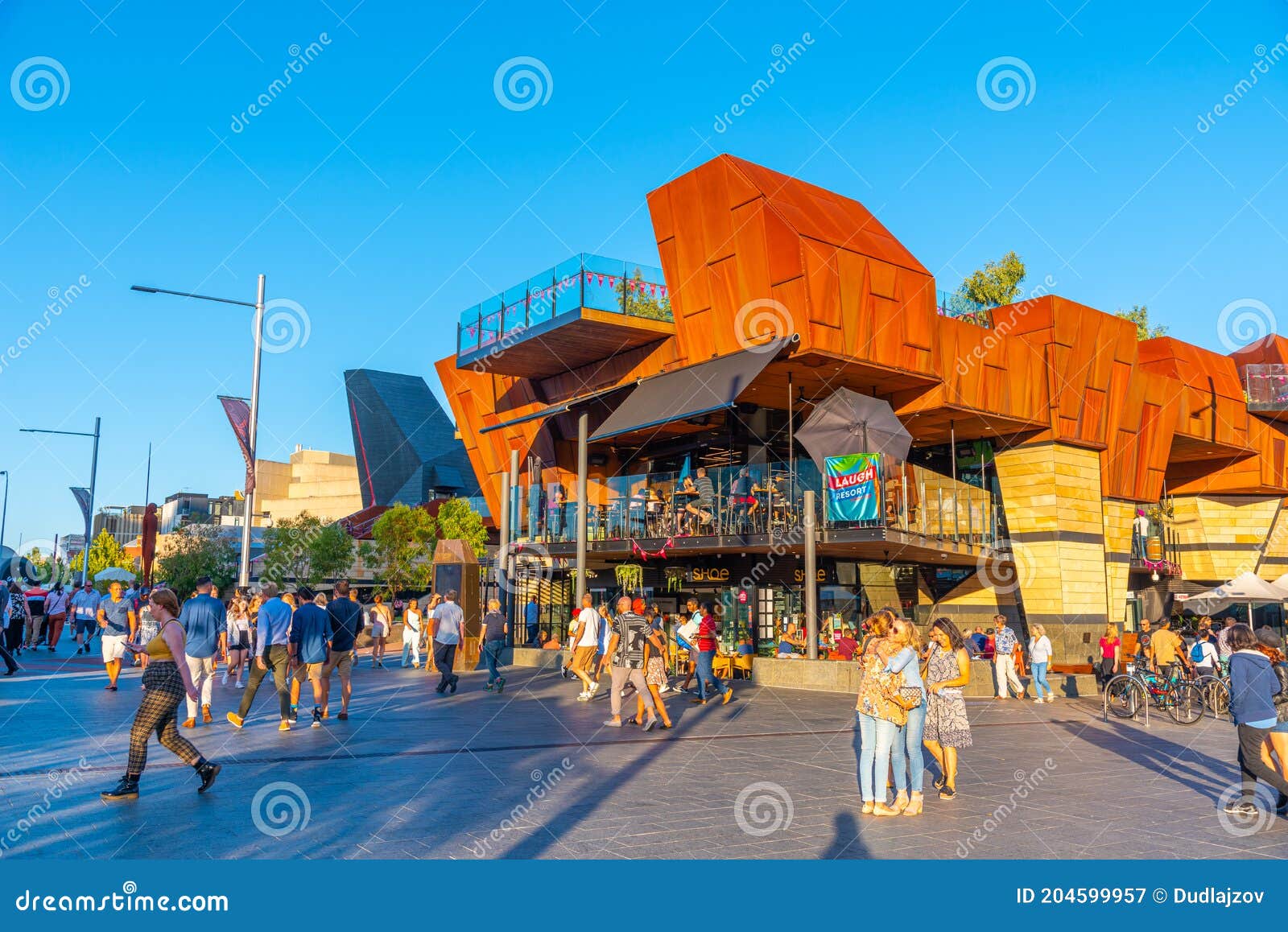 PERTH, AUSTRALIA, JANUARY 18, 2020: People are Strolling through Yagan ...
