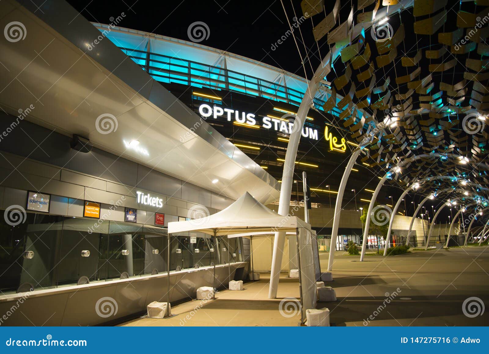The Optus Stadium in Perth Opened in January 2018 with a Capacity of ...