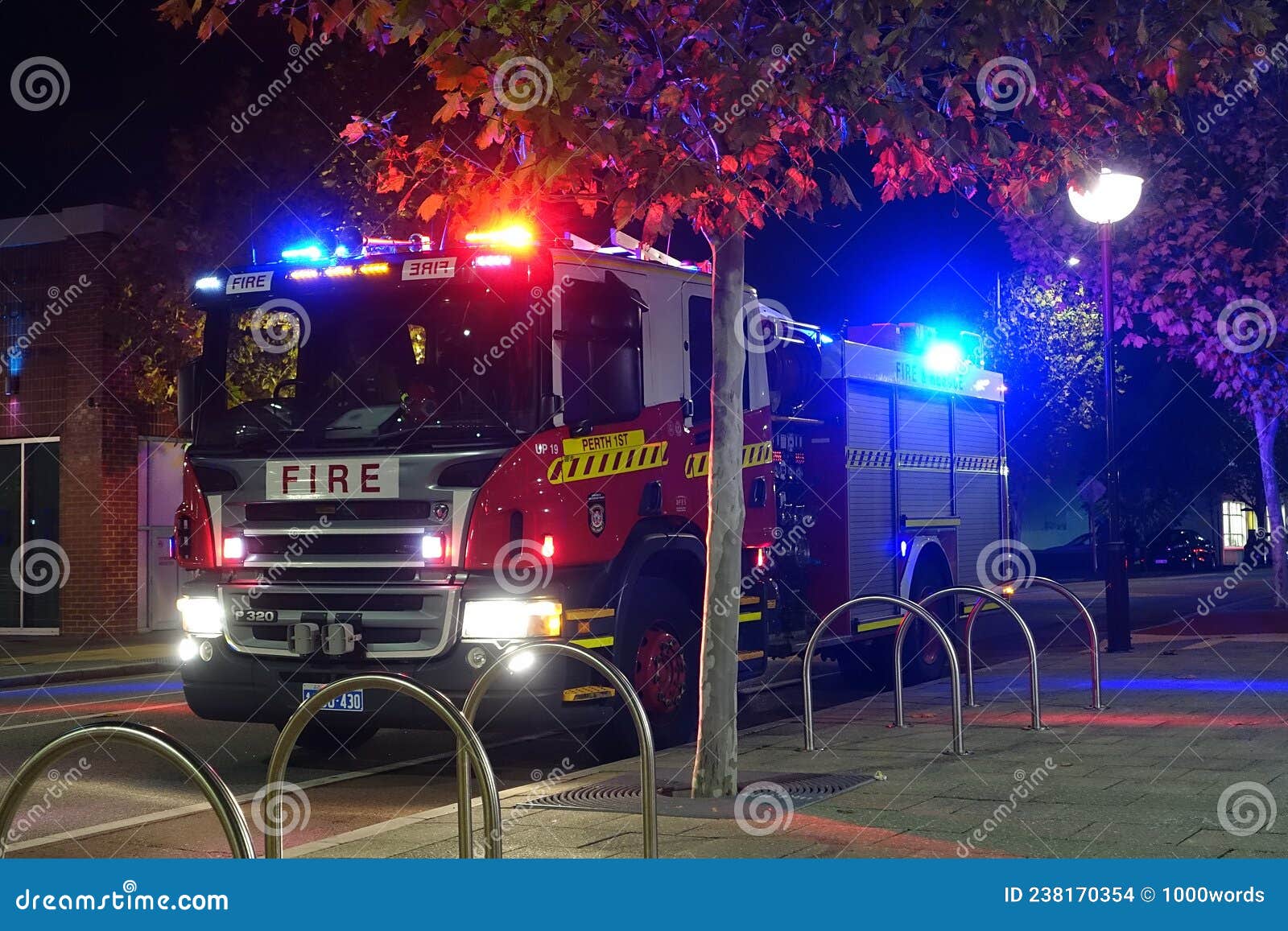 Fire Engine editorial stock image. Image of dark, dangerous - 238170354