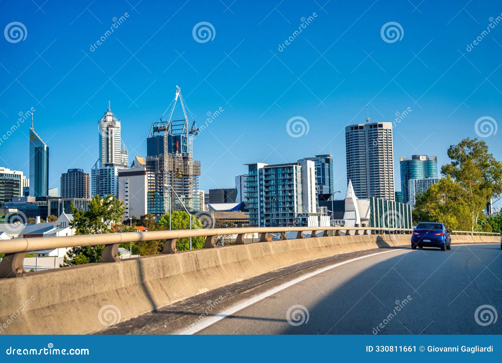 Perth, Australia - September 10, 2023: City Skyline and Buildings Stock ...