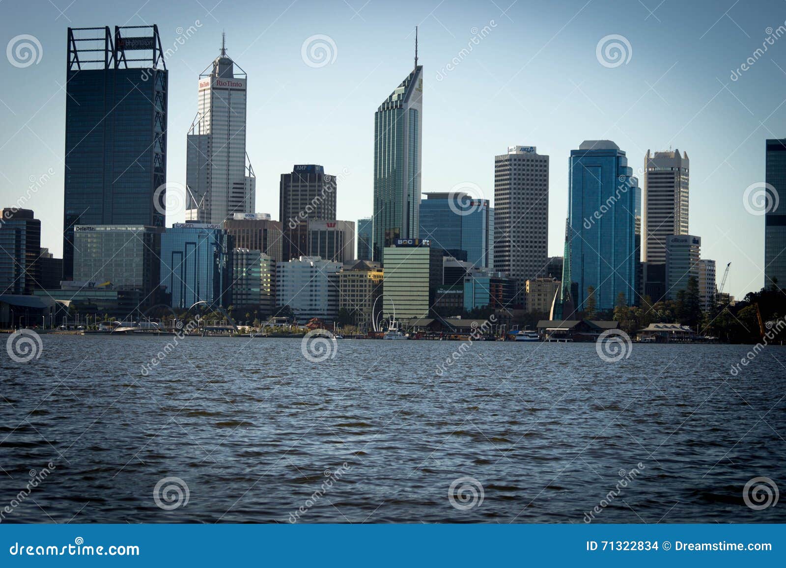 Perth city editorial stock image. Image of light, front - 71322834