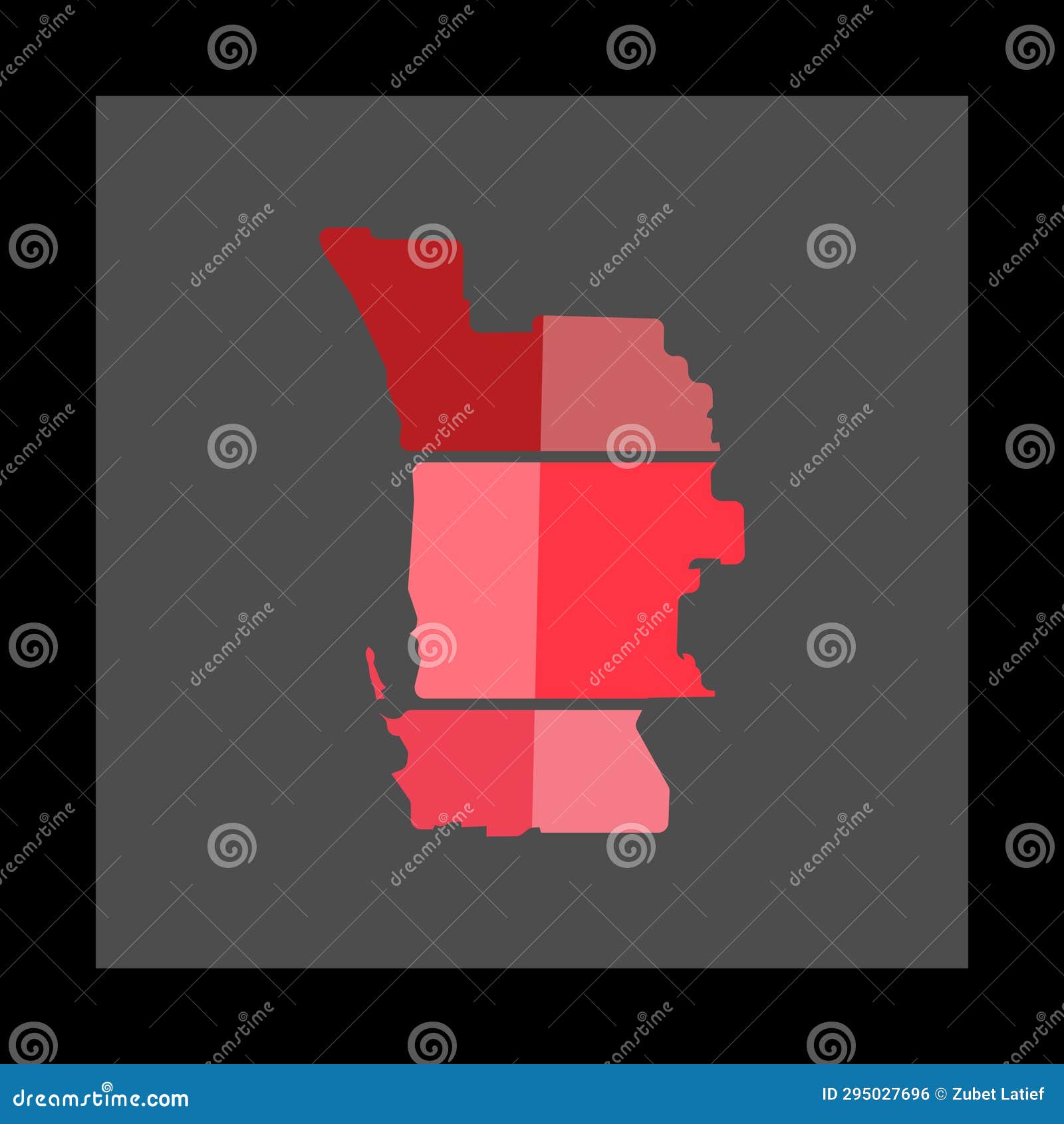Location Map Of Perth And Kinross Council Area Vector Illustration ...