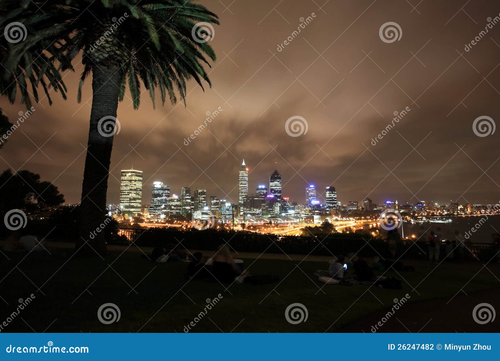Perth at Night,Western Australia Stock Photo - Image of australia ...
