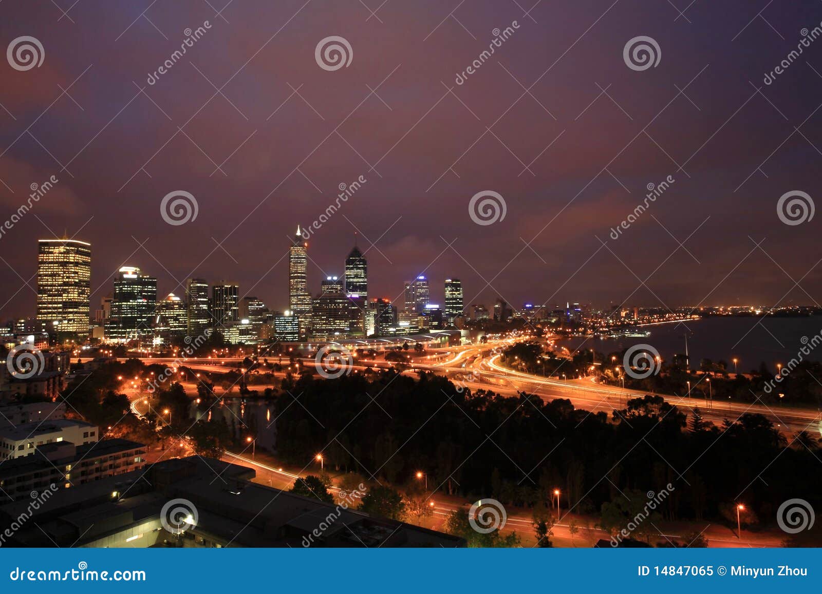 Perth skyline stock image. Image of park, building, office - 14847065