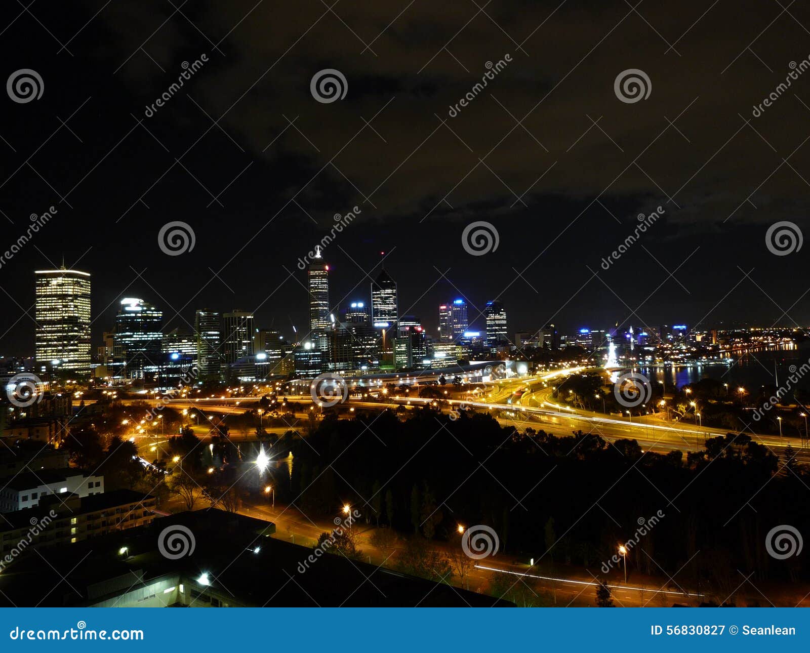 Perth Skyline stock image. Image of view, bright, city - 56830827