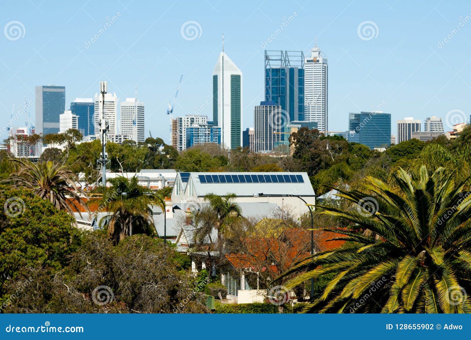 Perth & Suburbs stock photo. Image of home, city - 128655902