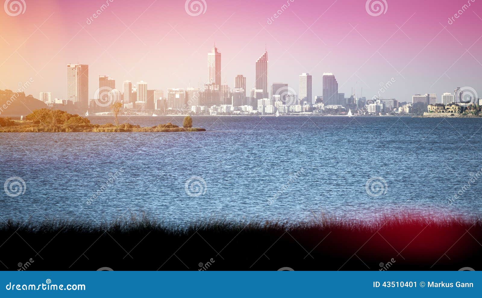 Perth sunset stock image. Image of landscape, centre - 43510401