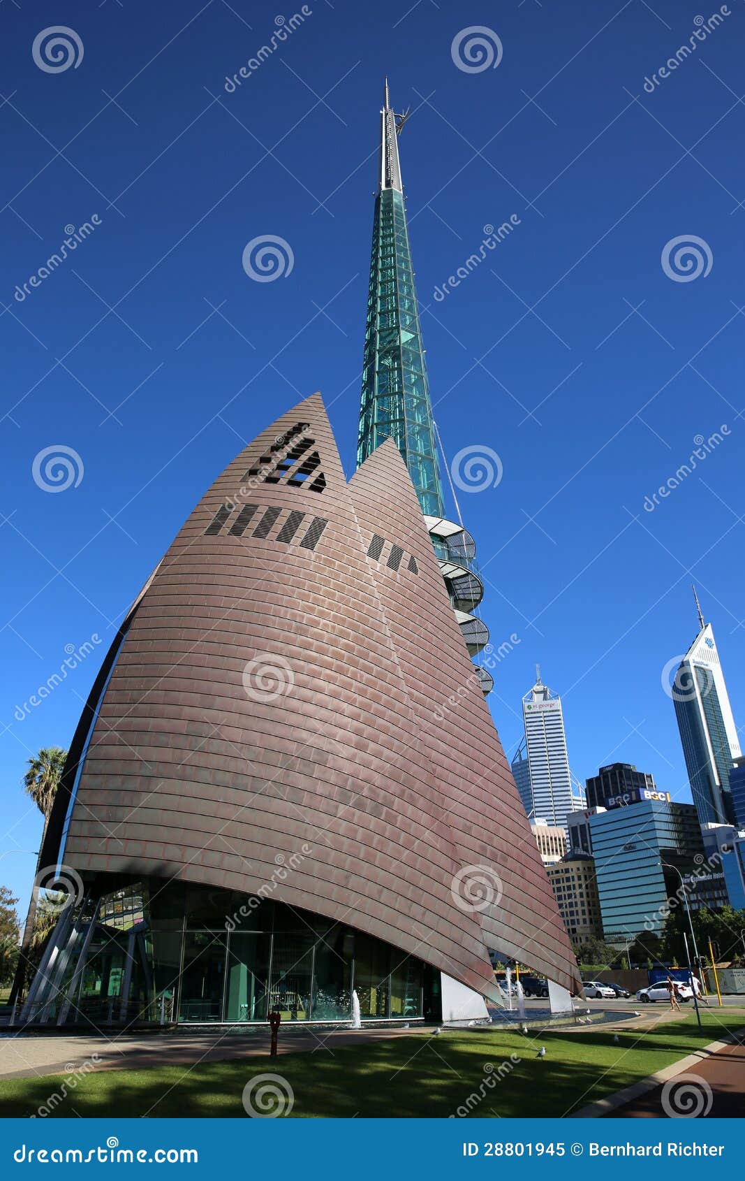 Perth Swan Bell Tower editorial image. Image of swanbells - 28801945