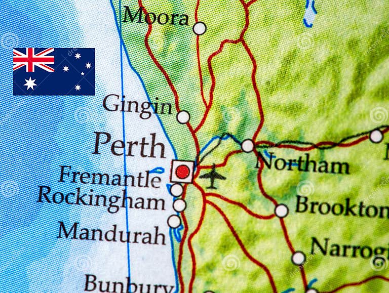 Perth stock photo. Image of highlighting, geography - 335591896