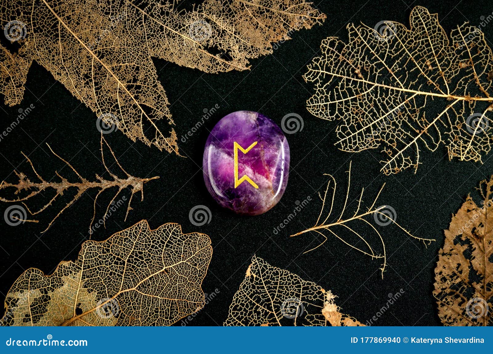 PERTHO Rune, Prediction of the Day Stock Photo - Image of natural ...