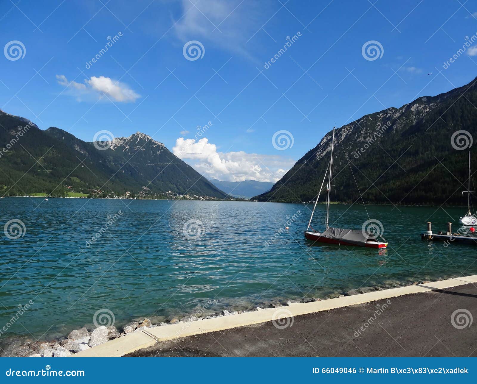Pertisau, Achensee stock photo. Image of holiday, rofan - 66049046