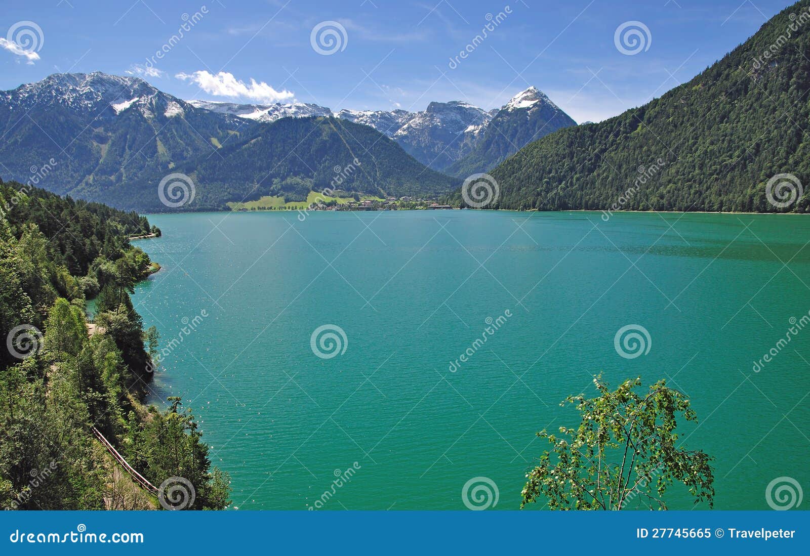 Pertisau, Lago Achensee, Tirolo, Austria Immagine Stock - Immagine di ...