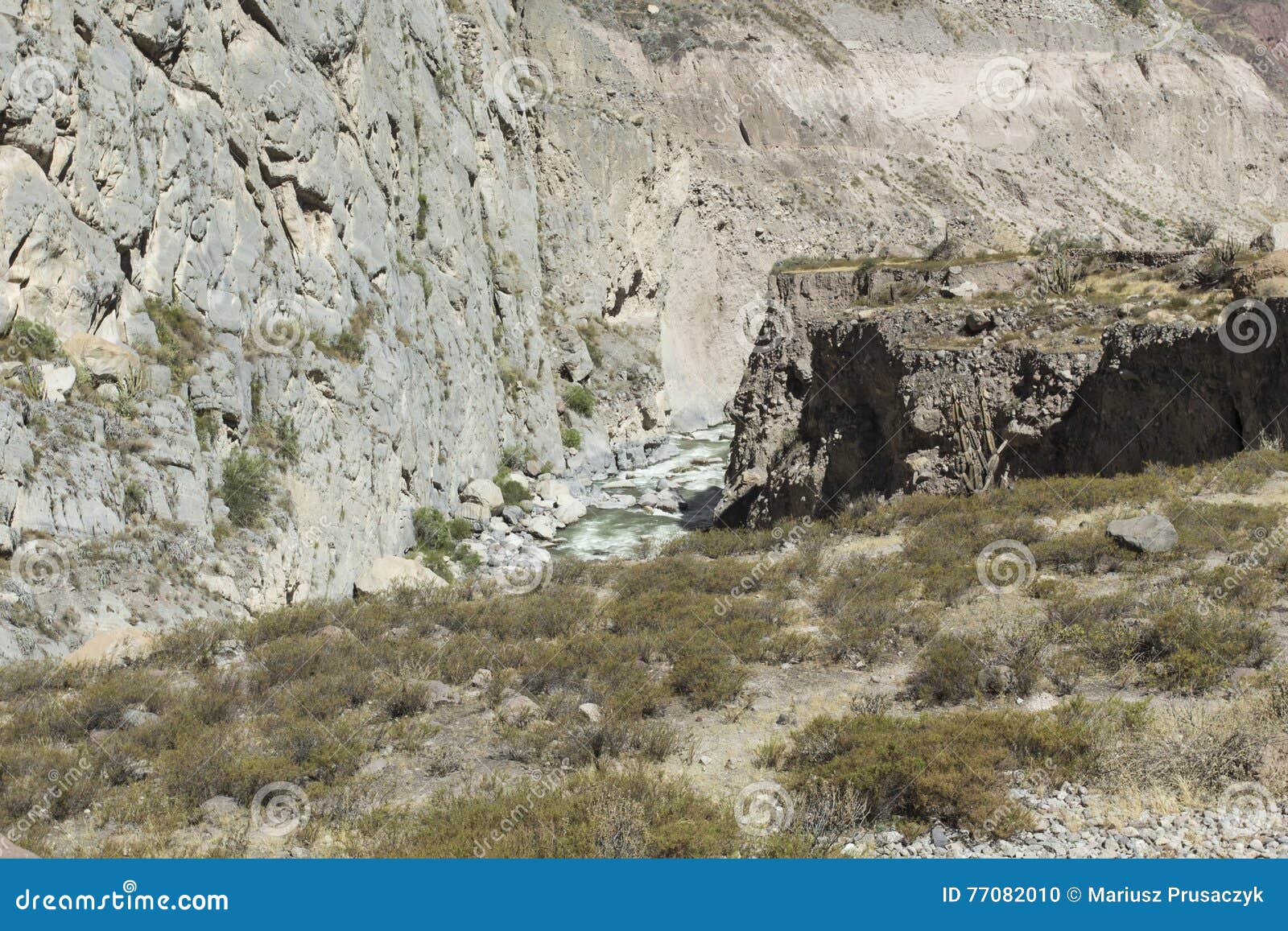 Peru, Cotahuasi Canyon. the Wolds Deepest Canyon. Stock Photo - Image ...