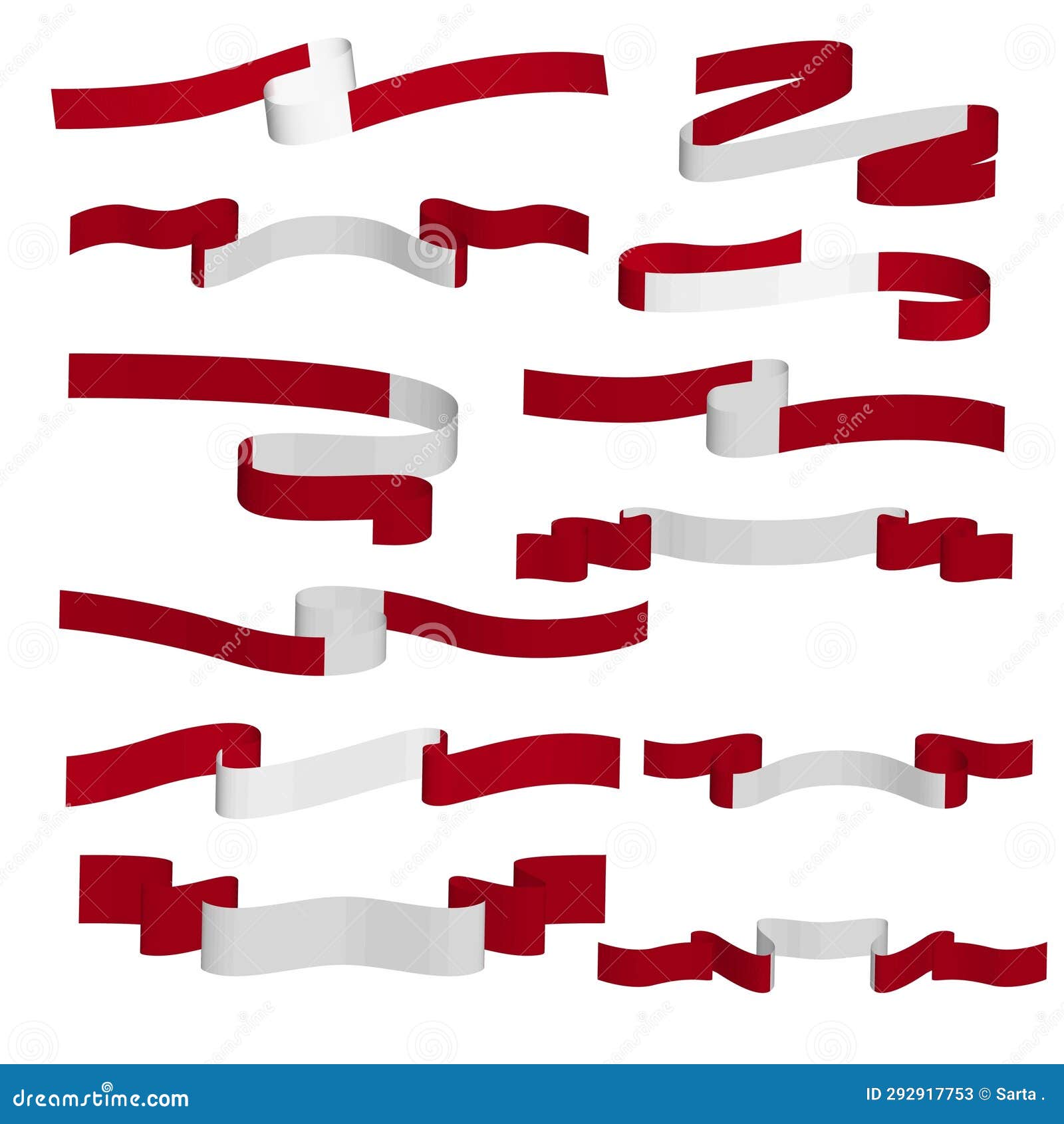 Peru Country Flag Ribbon Vector Set Stock Vector - Illustration of ...