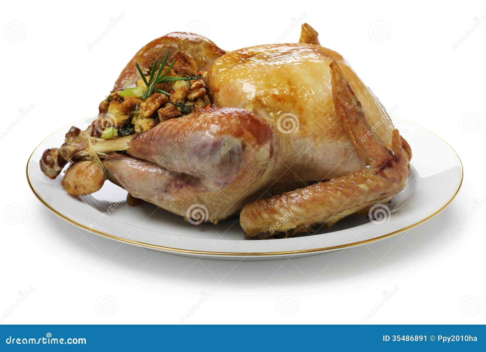 Peru Do Assado Com Enchimento Imagem de Stock - Imagem de enchido ...