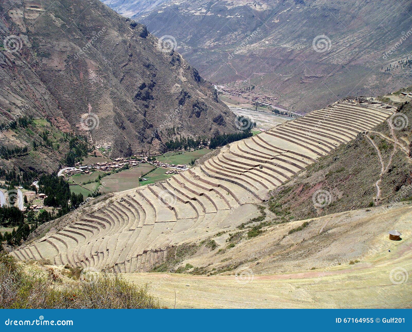 PERU FARMING STEPS stock image. Image of mountain, steppe - 67164955