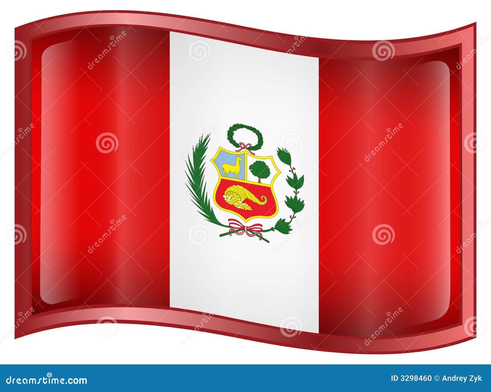 Peru Flag Waving In The Wind Symbol Of Peru Royalty-Free Stock Photo ...