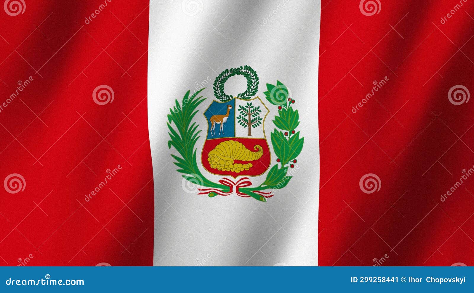Peru Flag Waving in the Wind. Flag of Peru Images Stock Image - Image ...
