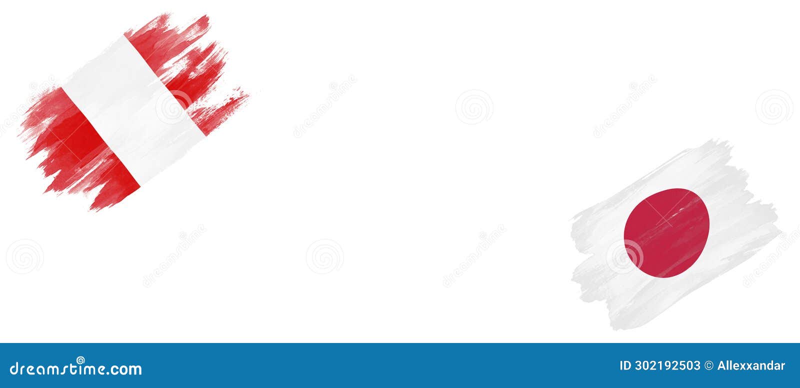 Peru and Japan Flags on White Stock Image - Image of international ...