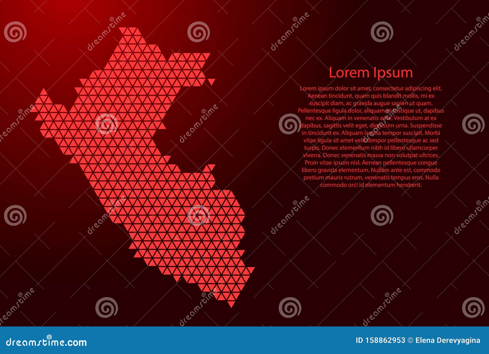 Peru Map. Poster Map Of Peru With State Names. Peru States Map ...