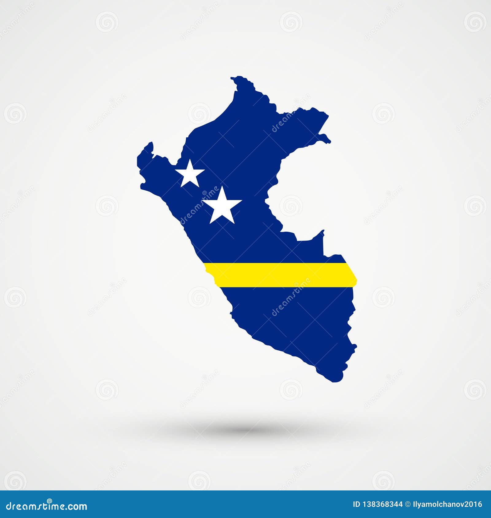 Peru And Curacao Flags. 3D Waving Flag Design. Peru Curacao Flag ...