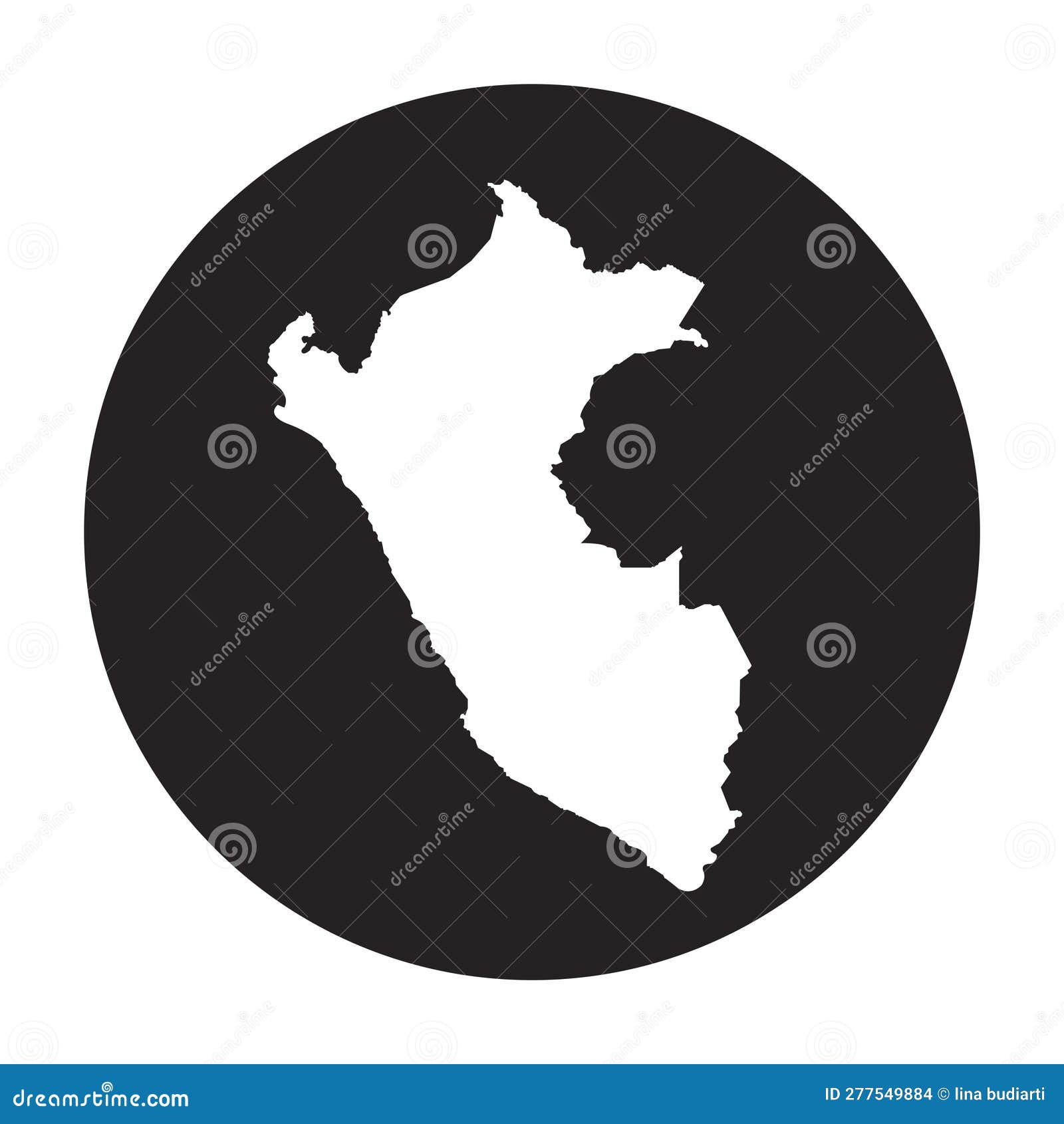 Peru map icon stock vector. Illustration of text, charity - 277549884