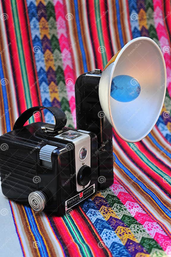 Peru Old Photo Machine with Flash Lamp Stock Photo - Image of 5pth ...