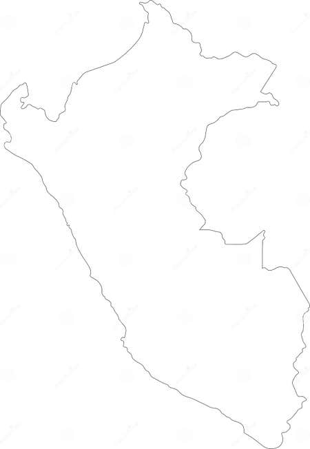Peru outline map stock illustration. Illustration of sketch - 317468447