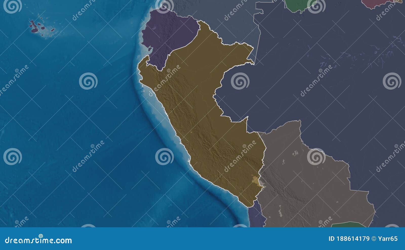 Peru - Overview. Administrative Stock Illustration - Illustration of ...