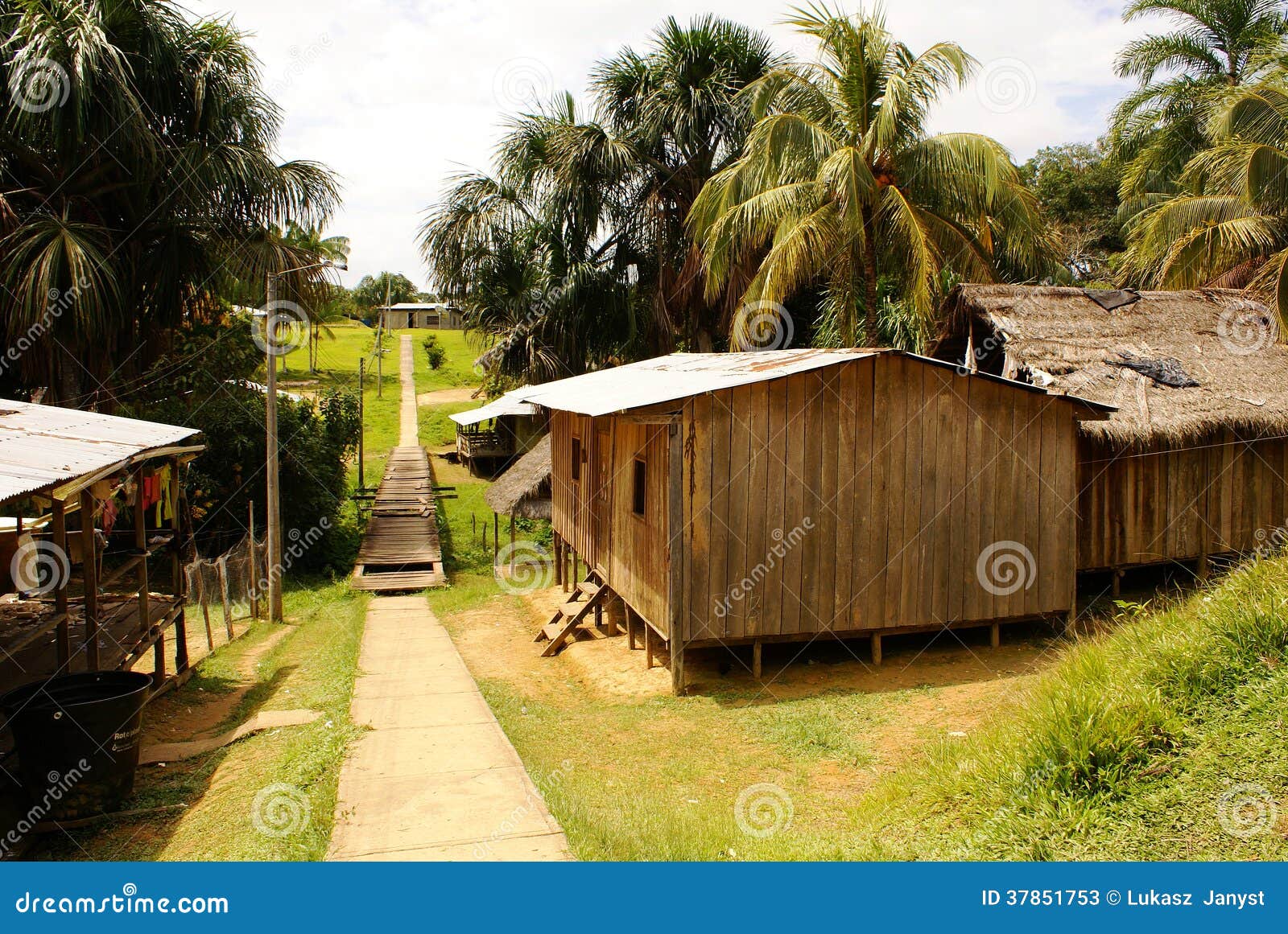 Peru, Peruvian Amazonas Landscape. the Photo Present Typical Indian ...