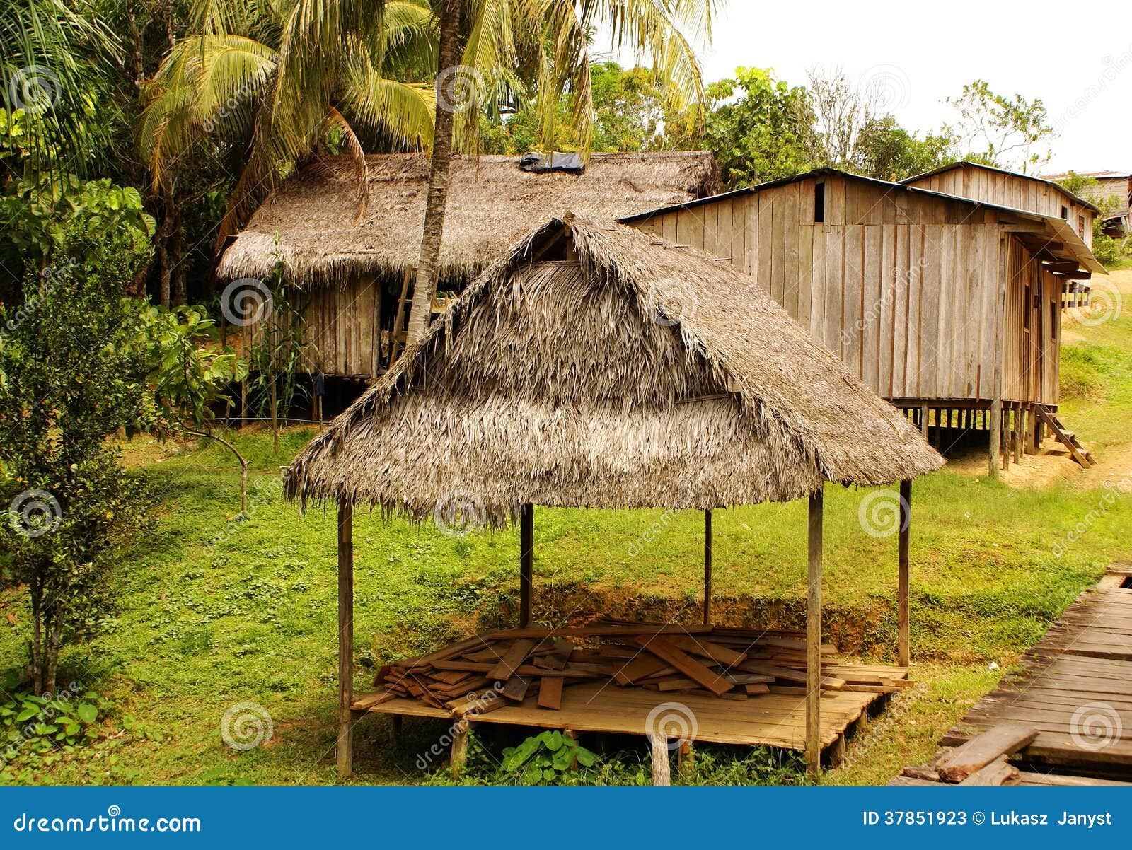Peru, Peruvian Amazonas Landscape. the Photo Present Typical Indian ...